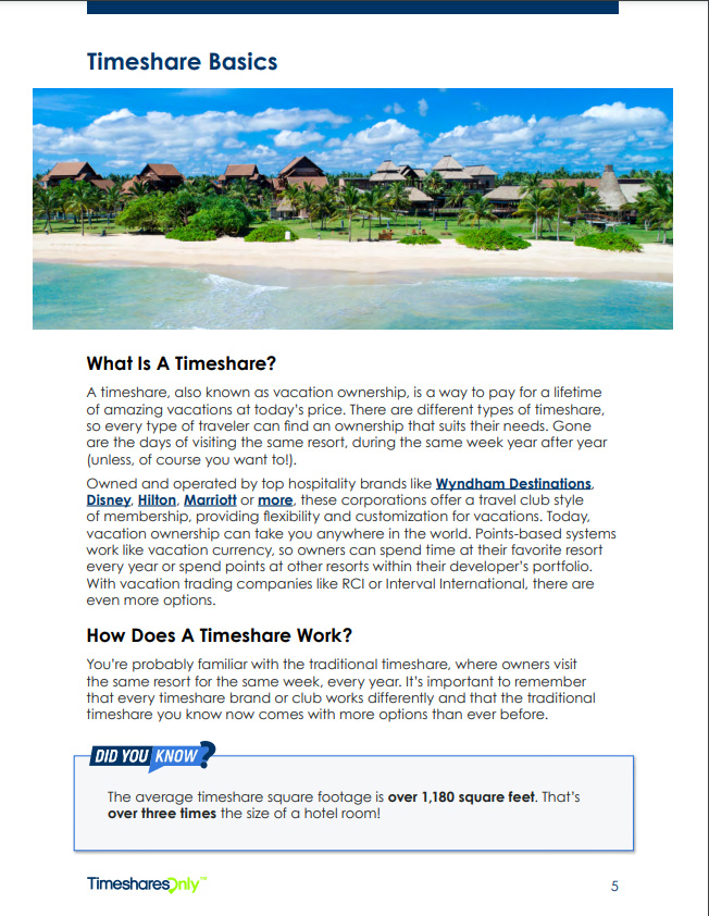 Timeshares Only Buyers Guide Revamp – Huy Q. Ngo